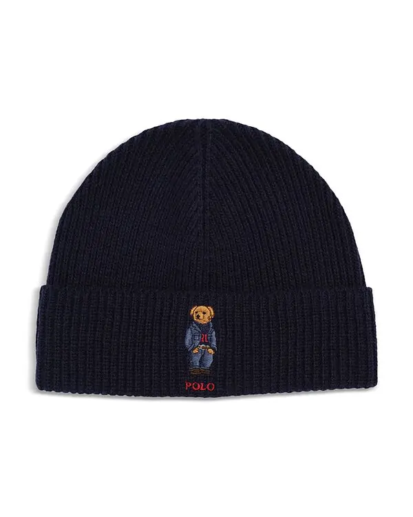 Ralph Lauren Bear Beanie - Classic Navy