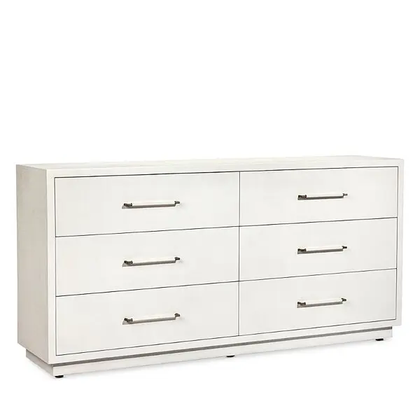 INTERLUDE HOME Taylor 6 Drawer Chest - White