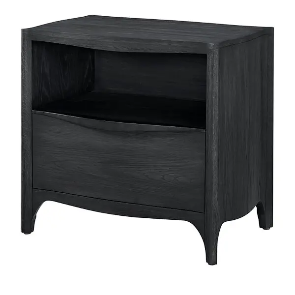 THEODORE ALEXANDER Rome Wood Nightstand - Nera