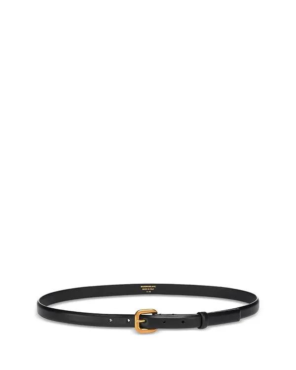 Wardrobe.NYC Rhw Leather Belt - Black