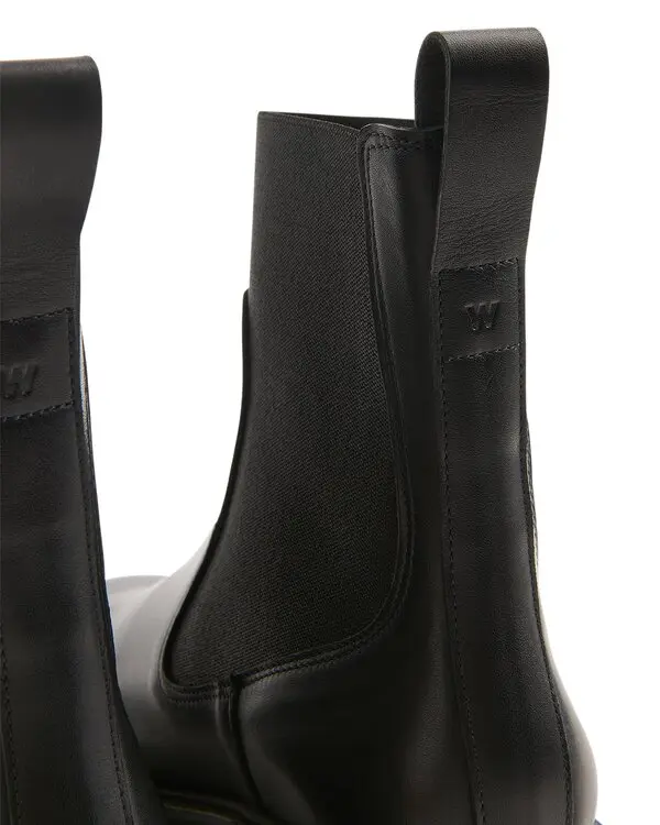 Whistles Elastic Chelsea Boots - Black