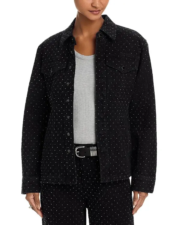 Steve Madden Parc Studded Snap-front Jacket