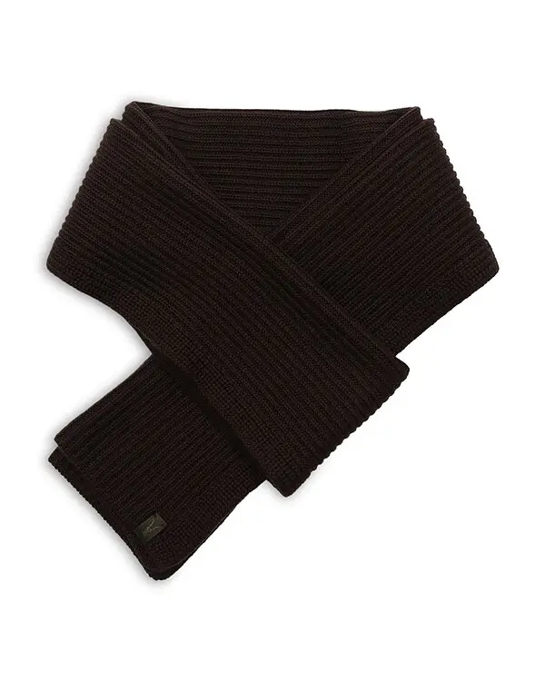 ALLSAINTS Merino Mix Scarf - Wine Brown