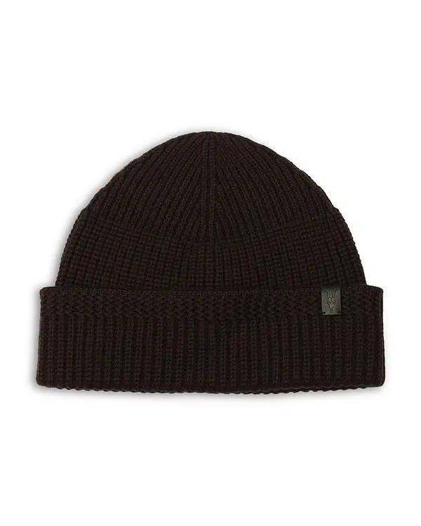 ALLSAINTS Merino Wool Beanie - Wine Brown