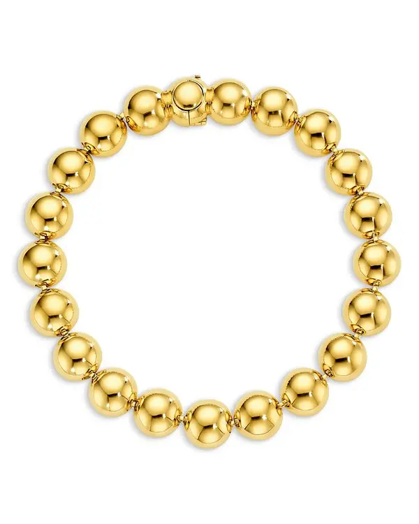 CADAR 18k Yellow Pysche Bead Link Bracelet - Gold