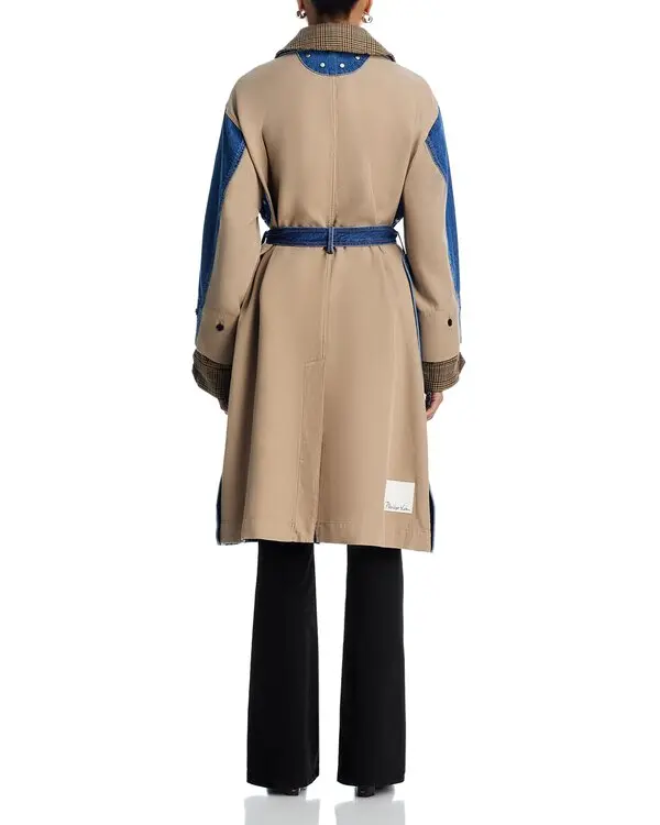 3.1 Phillip Lim Denim Combo Trench Coat