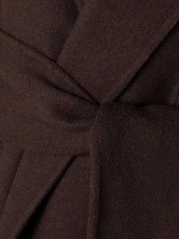Khaite Jelson Belted Wool-felt Coat