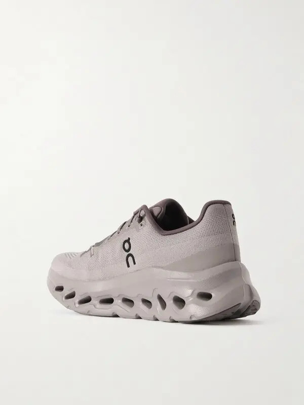 On Cloudtilt Stretch Recycled-knit Sneakers - Brown