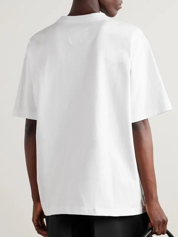 Sacai X Carhartt Wip Appliquéd Cotton-jersey T-shirt - White