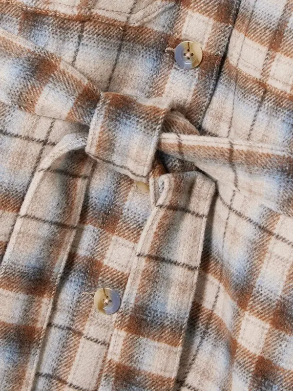 Veronica Beard Mikaela Belted Flannel Jacket