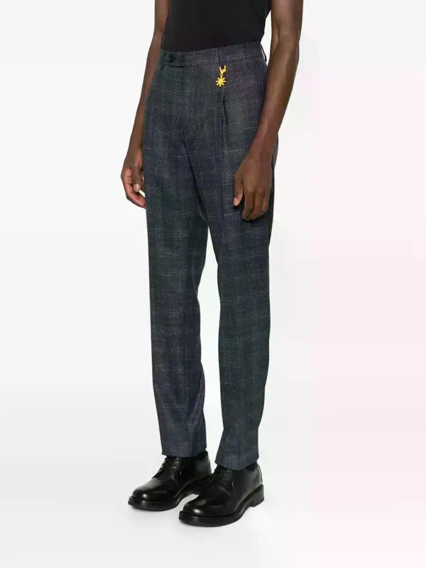 MANUEL RITZ Check-pattern Trousers