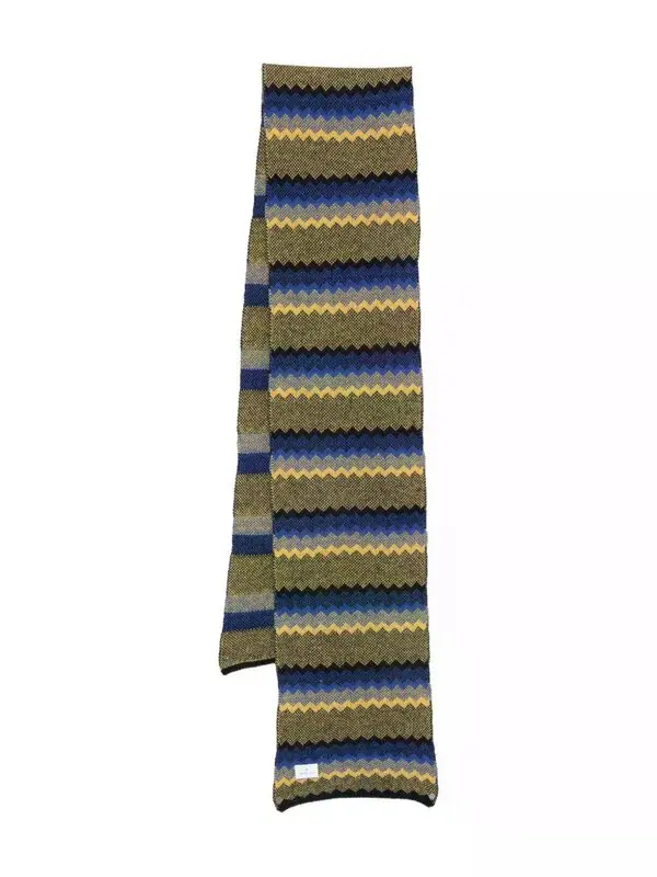 MANUEL RITZ Wool-blend Scarf - Blue