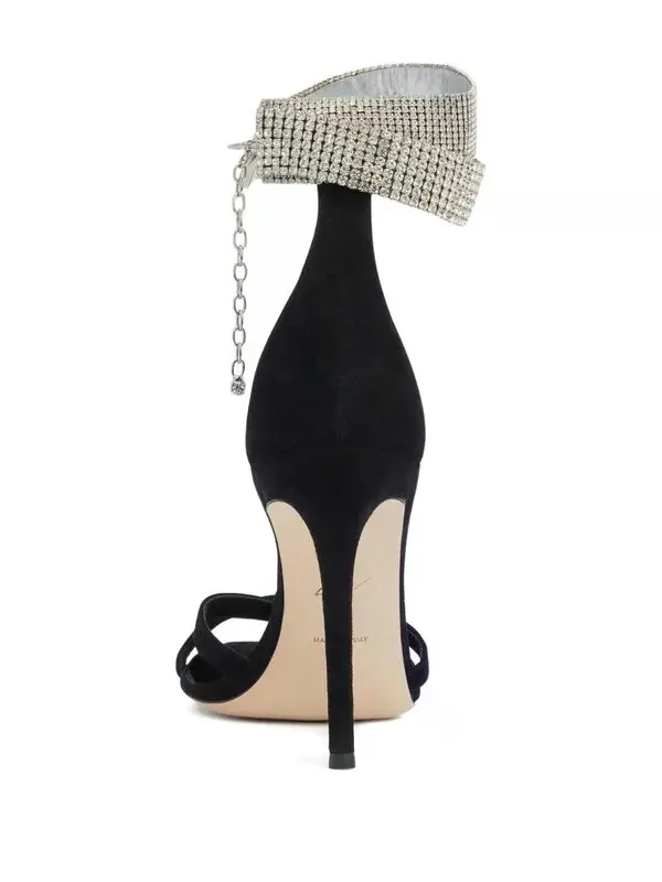 GIUSEPPE ZANOTTI 105mm Janell Crystal Sandals