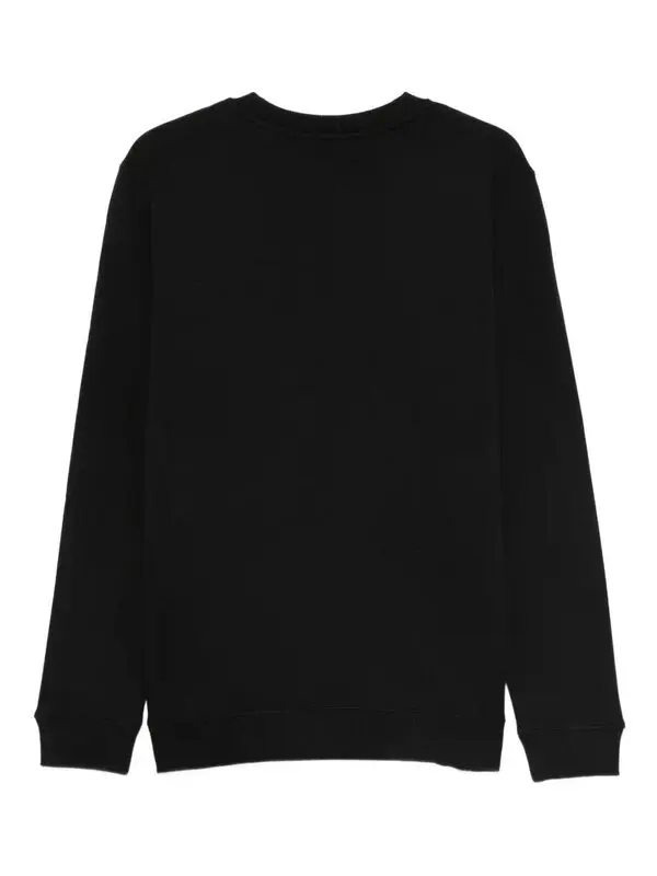 DONDUP Flocked-logo Sweatshirt - Black