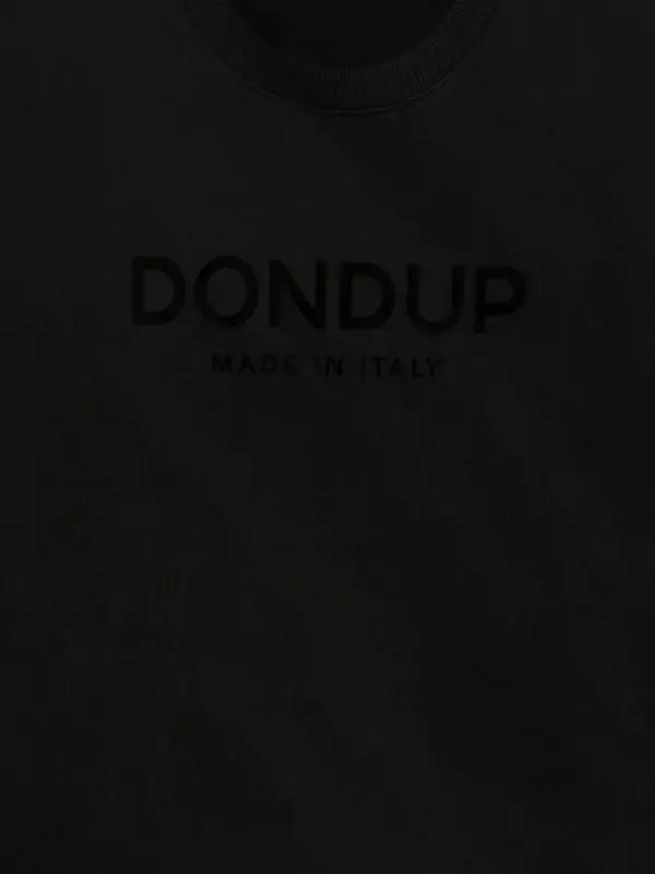 DONDUP Flocked-logo Sweatshirt - Black