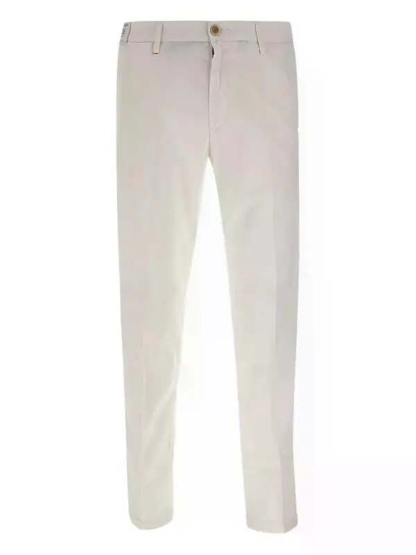 RE-HASH Logo Button Chinos Trousers