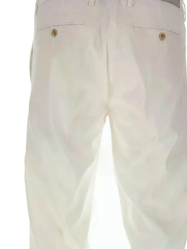 RE-HASH Logo Button Chinos Trousers