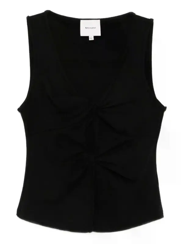 REFORMATION Tefi Top - Black