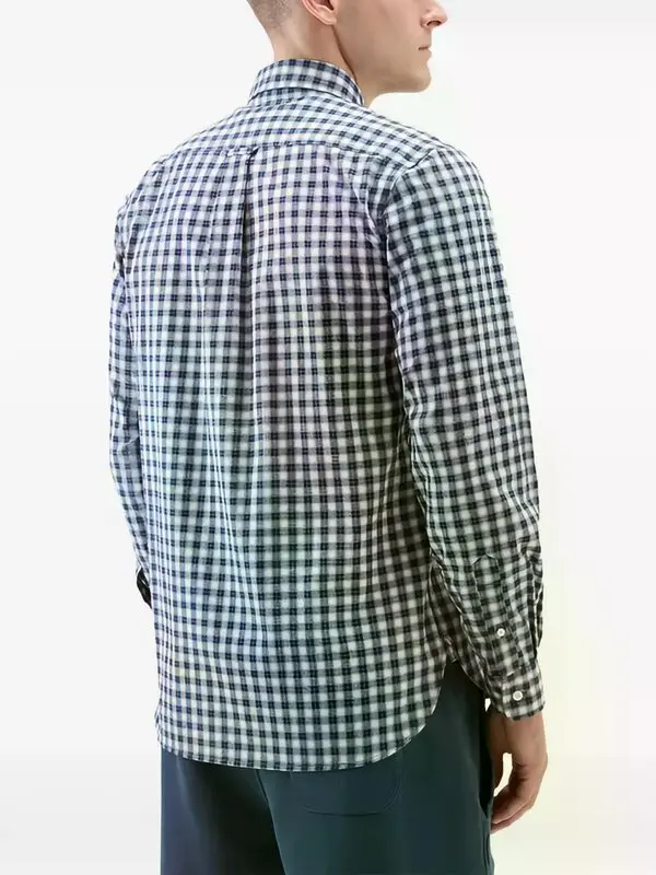 Woolrich Micro-checked Cotton Shirt - Blue