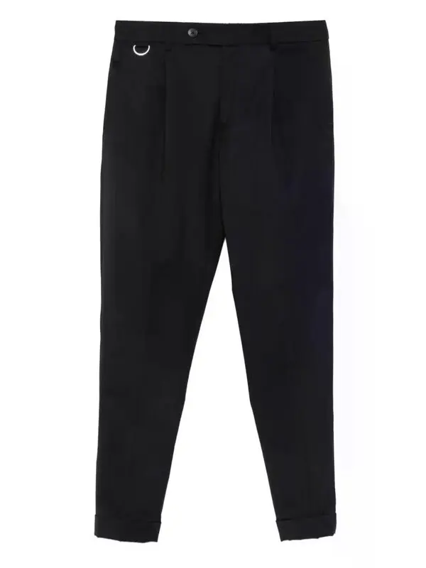 LOW BRAND D-ring Pleated Trousers