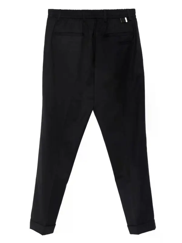 LOW BRAND D-ring Pleated Trousers
