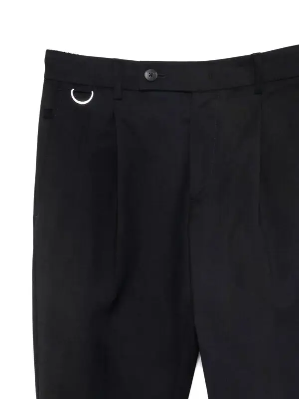 LOW BRAND D-ring Pleated Trousers