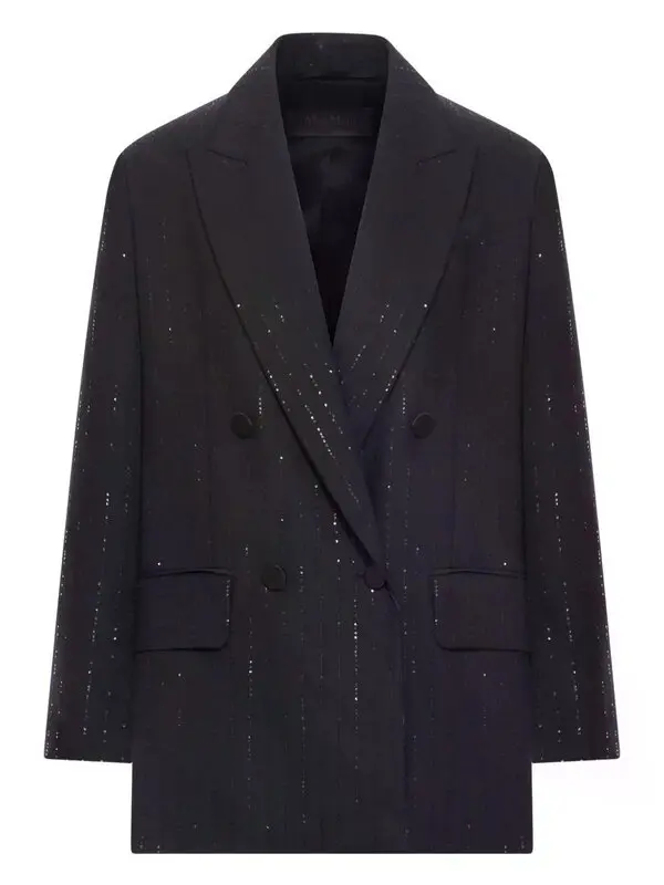 Max Mara Appia Double-breasted Blazer - Black