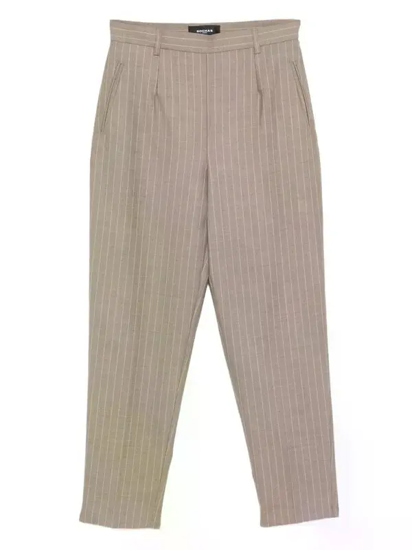 Rochas Pinstriped Pleated Trousers