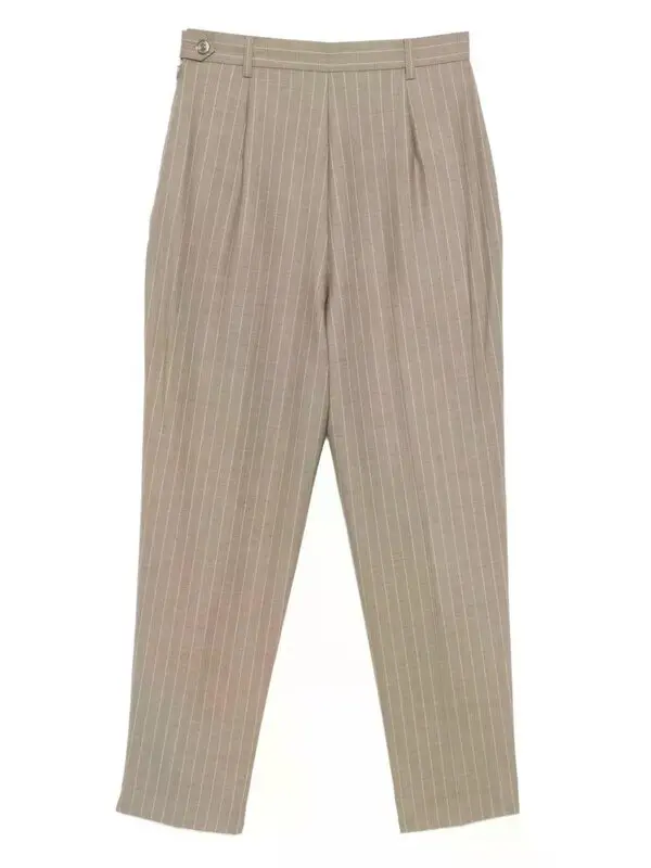Rochas Pinstriped Pleated Trousers