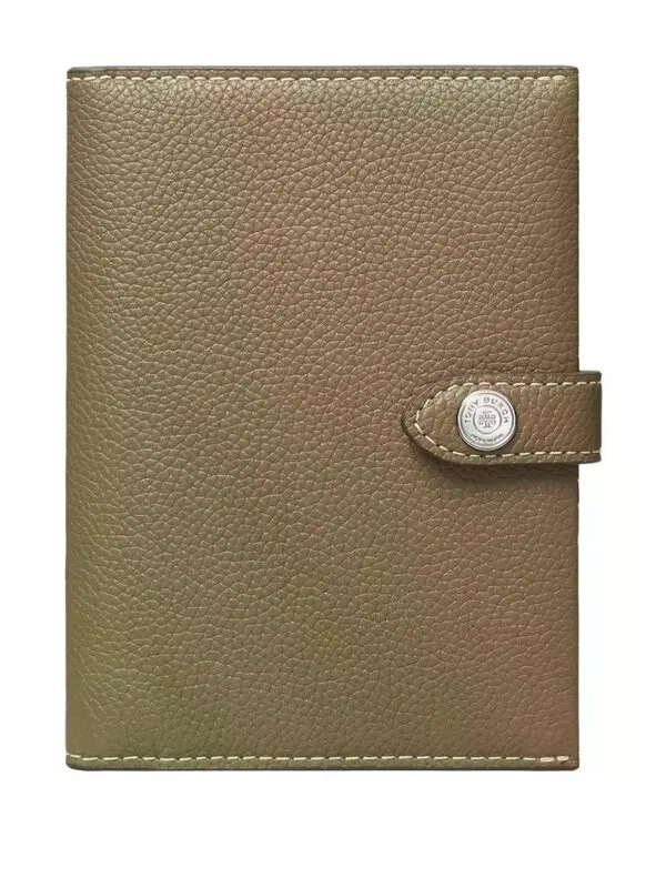 Tory Burch Button Leather Passport Case - Green