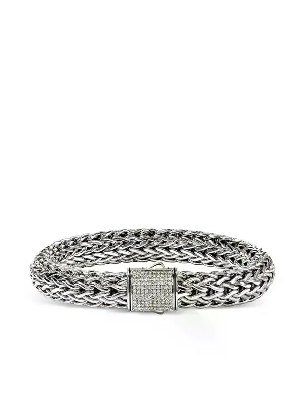 John Hardy Sterling Icon Diamond Bracelet - Silver