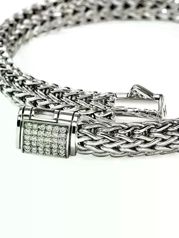 John Hardy Sterling Icon Diamond Bracelet