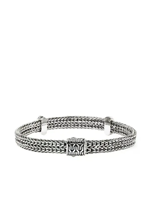 John Hardy Sterling Icon Link Diamond Bracelet - Silver