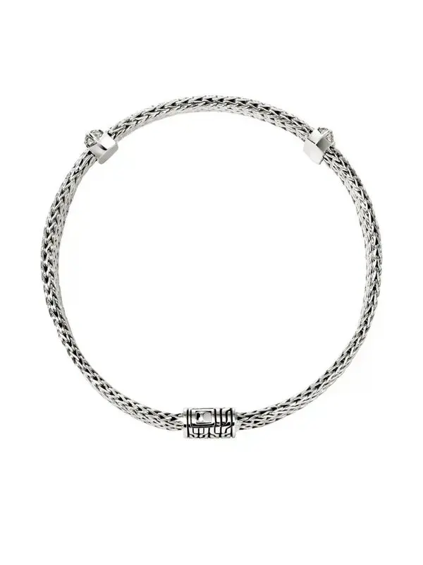 John Hardy Sterling Icon Link Diamond Bracelet - Silver