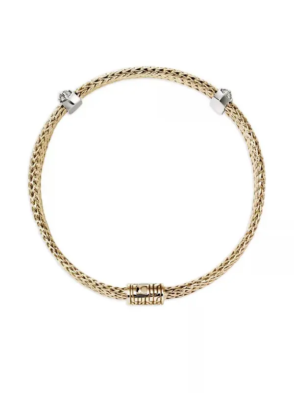 John Hardy 14k Yellow Icon Link Diamond Bracelet
