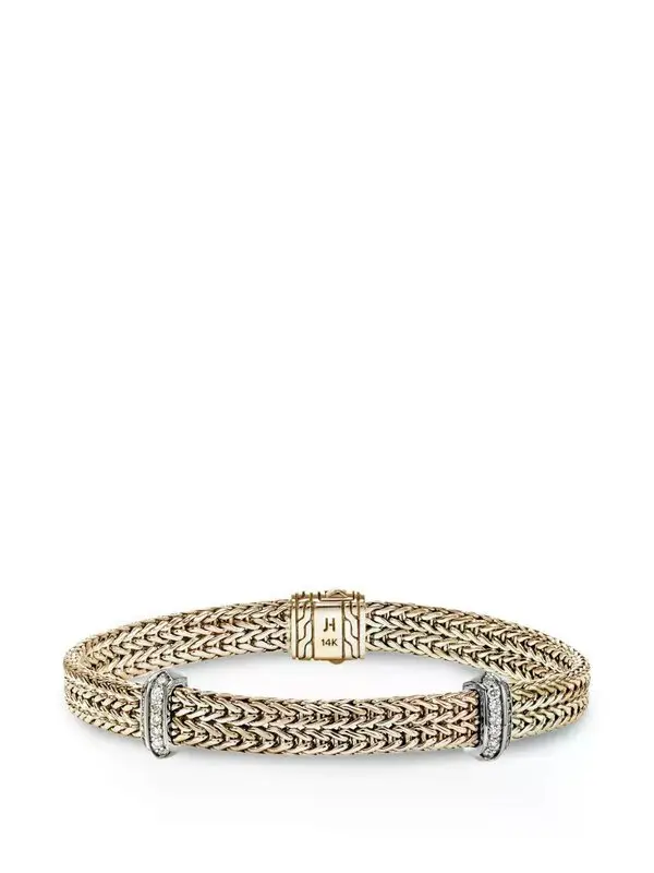 John Hardy 14k Yellow Icon Link Diamond Bracelet - Gold