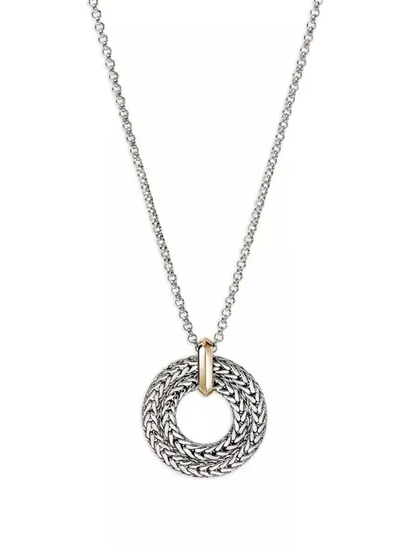 John Hardy Sterling And 14k Yellow Gold Icon Link Pendant Necklace - Silver