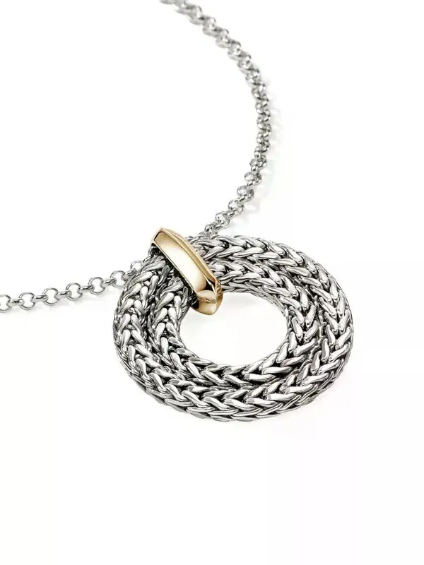 John Hardy Sterling And 14k Yellow Gold Icon Link Pendant Necklace - Silver