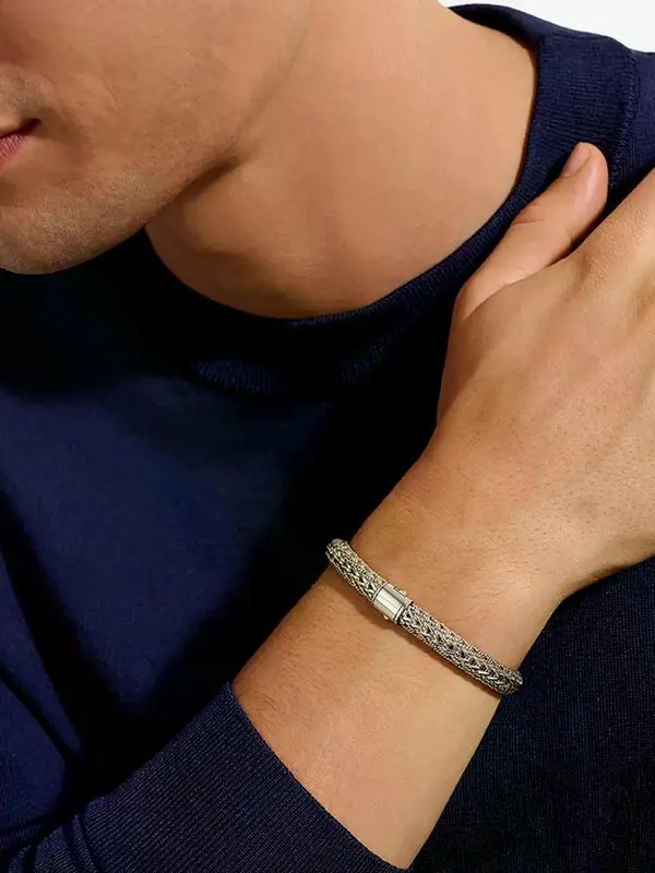 John Hardy 14k Yellow Gold And Sterling Icon Bracelet
