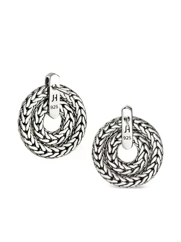 John Hardy Sterling Icon Link Earrings - Silver