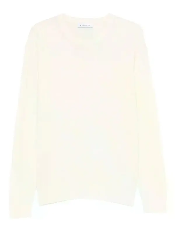 MANUEL RITZ Crew-neck Merino-wool Sweater - Neutrals