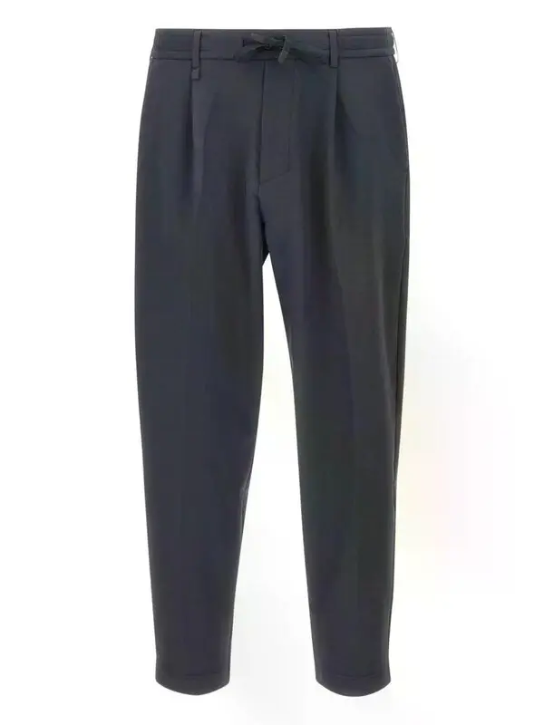 BOSS Tapered-fit Trousers In Water-repellent Stretch Fabric - Blue