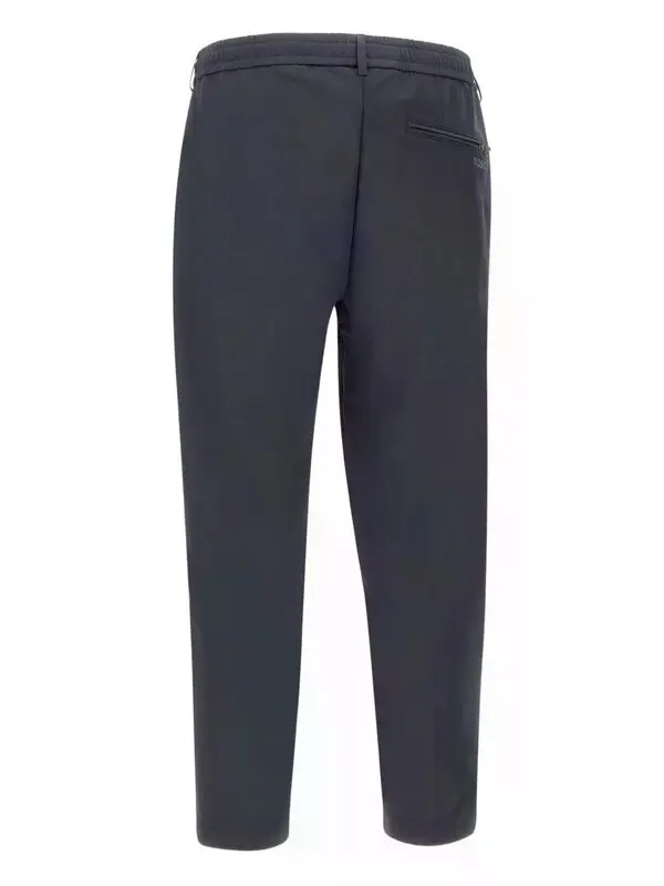 BOSS Tapered-fit Trousers In Water-repellent Stretch Fabric - Blue