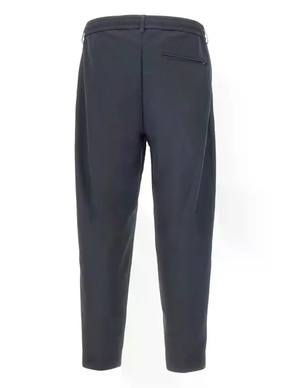 BOSS Tapered-fit Trousers In Water-repellent Stretch Fabric - Blue