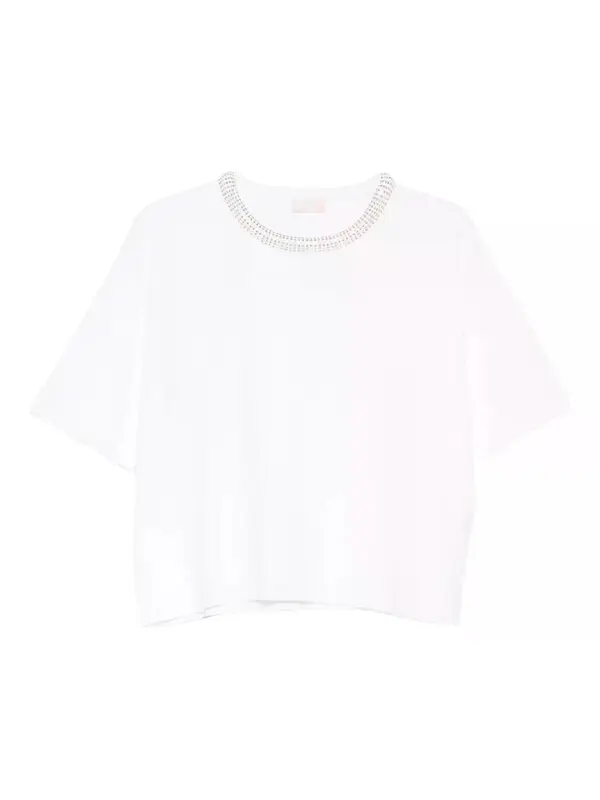 Liu Jo Embellished Crew-neck Top