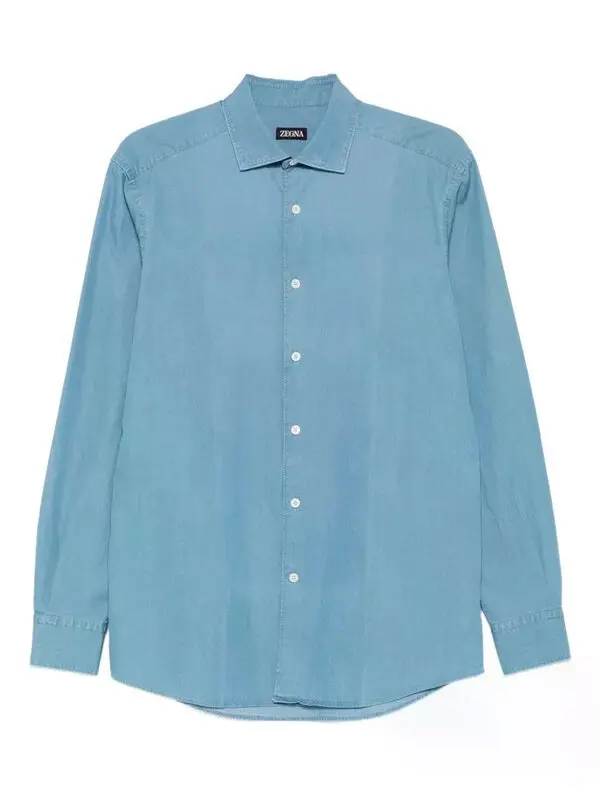 Zegna Cotton Shirt - Blue