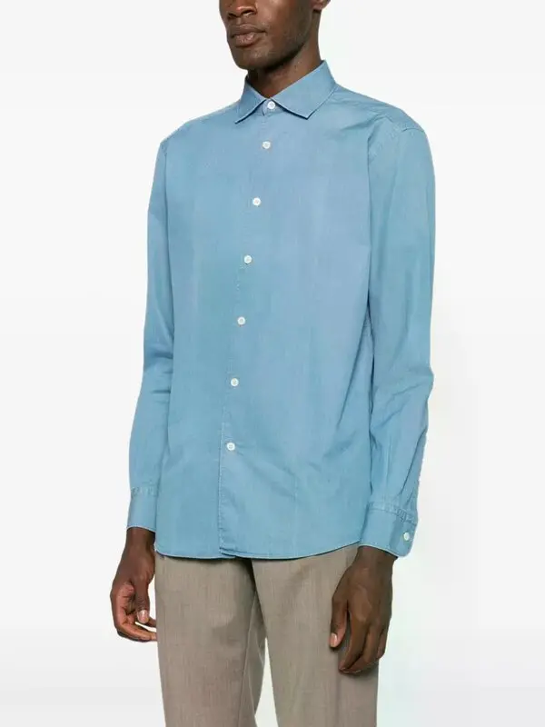 Zegna Cotton Shirt - Blue