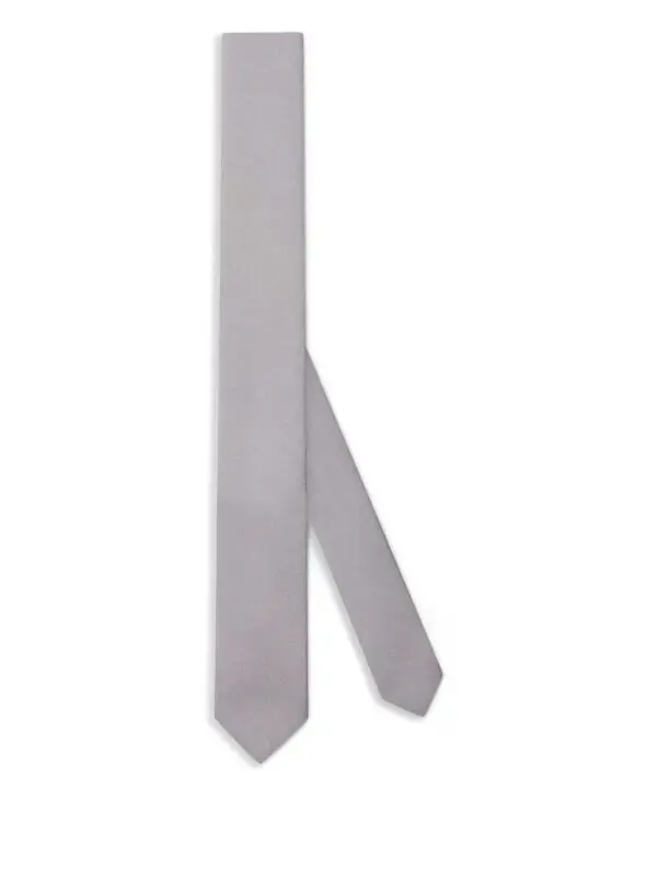 Gucci Crepe-effect Neck Tie - Grey