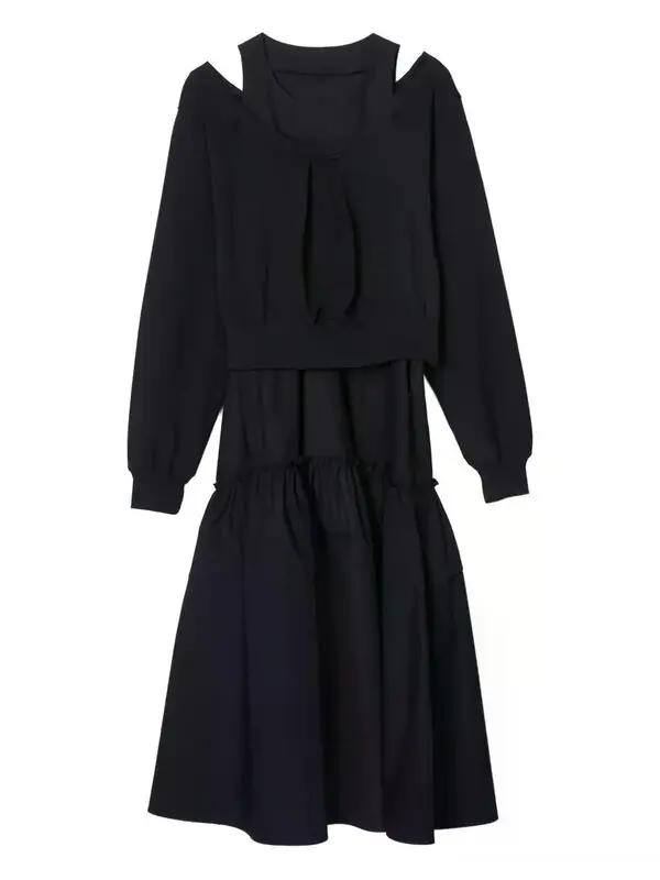 3.1 Phillip Lim Tiered Cold-shoulder Midi Dress