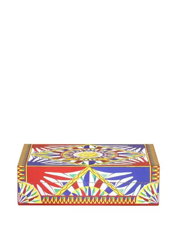 Dolce & Gabbana Large Decorated Trinket Box - Red